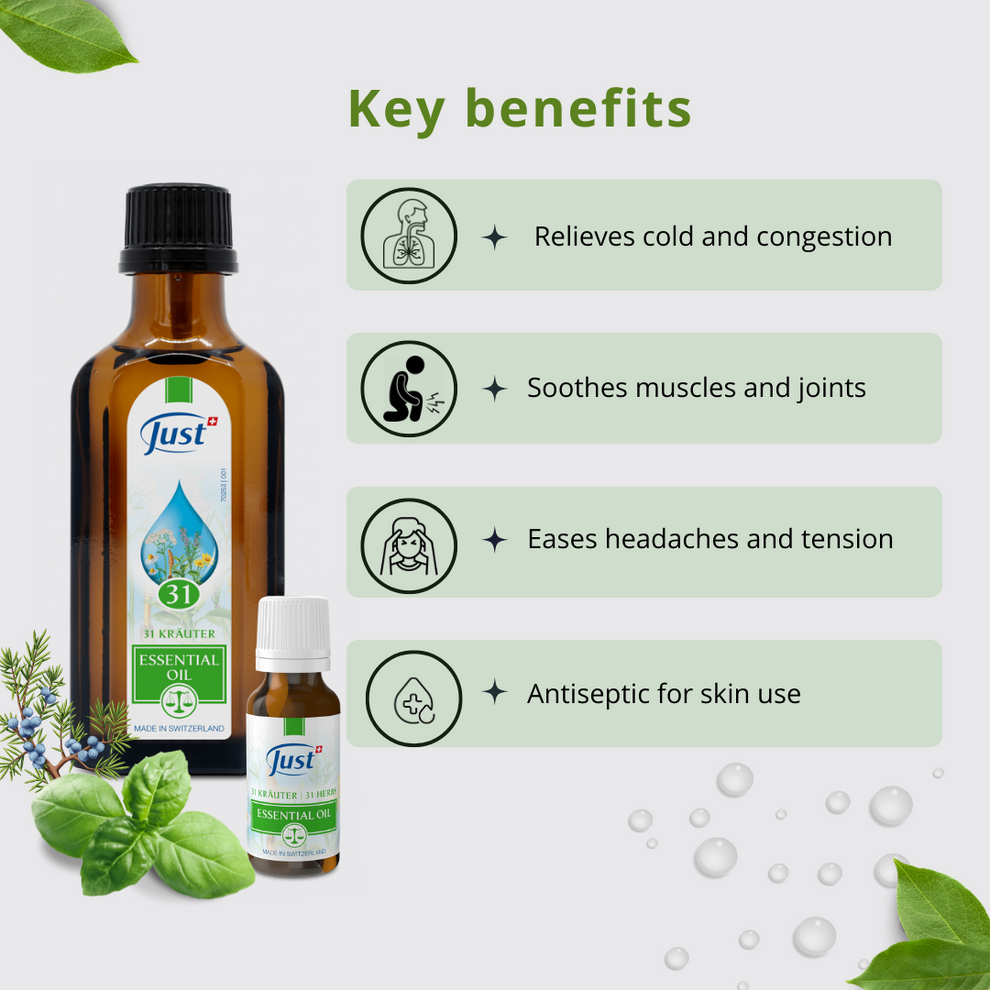 31 Herbal Essential Oil | Bestseller Essential Oil – Just Swiss Australia